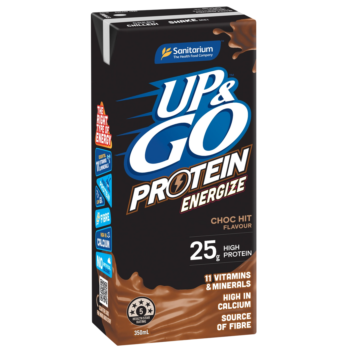 Up&Go Protein Energize RTD 350ml – Sportsfuel Supplements NZ