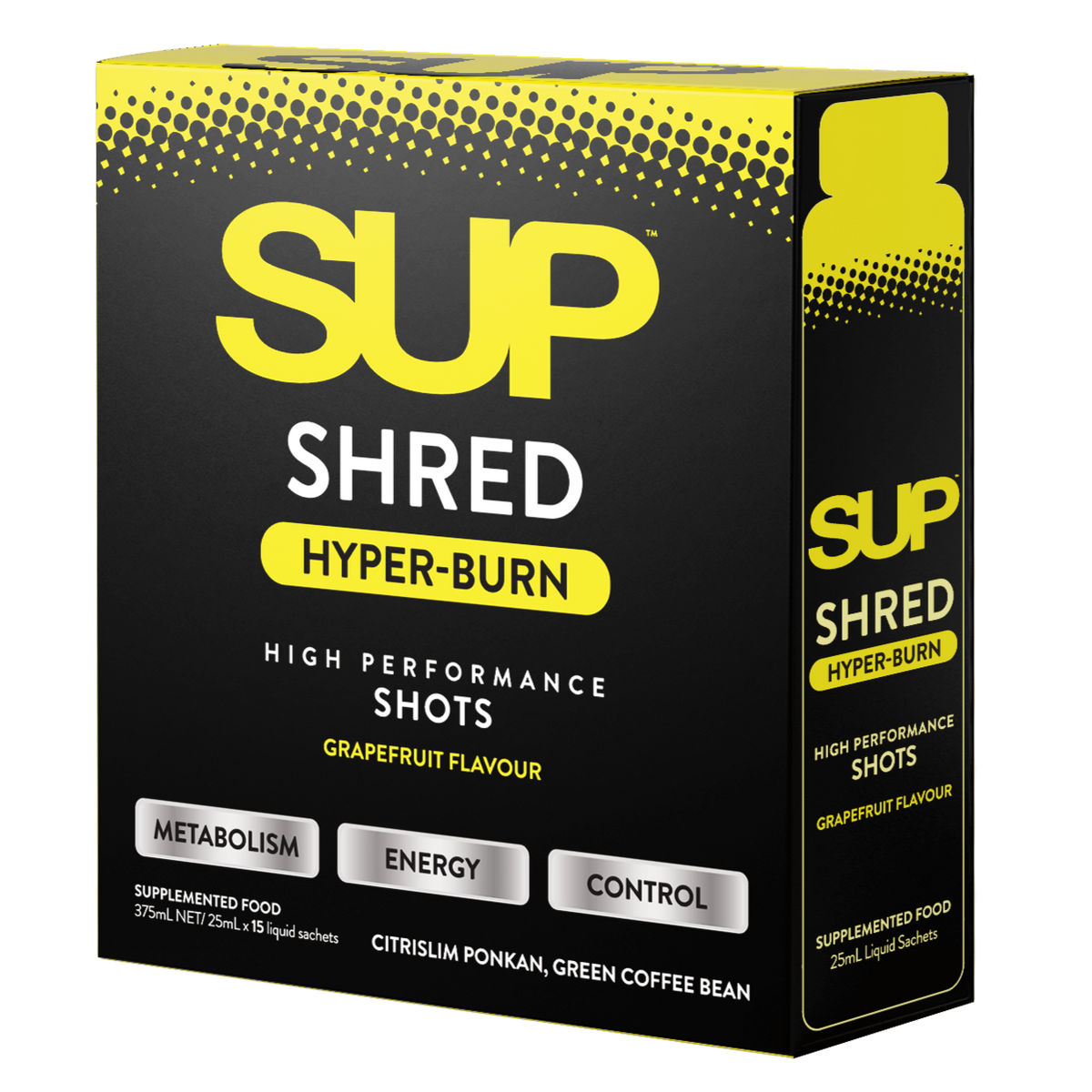SUP Shred Hyper-Burn Shots – Sportsfuel Supplements NZ