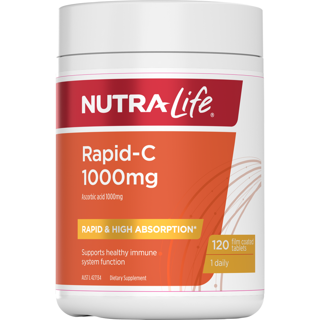 Nutra-Life Rapid-C 1000mg Caps – Sportsfuel Supplements NZ
