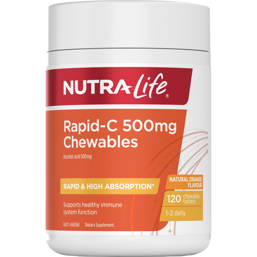 Nutra-Life Rapid C 500mg Chews – Sportsfuel Supplements NZ