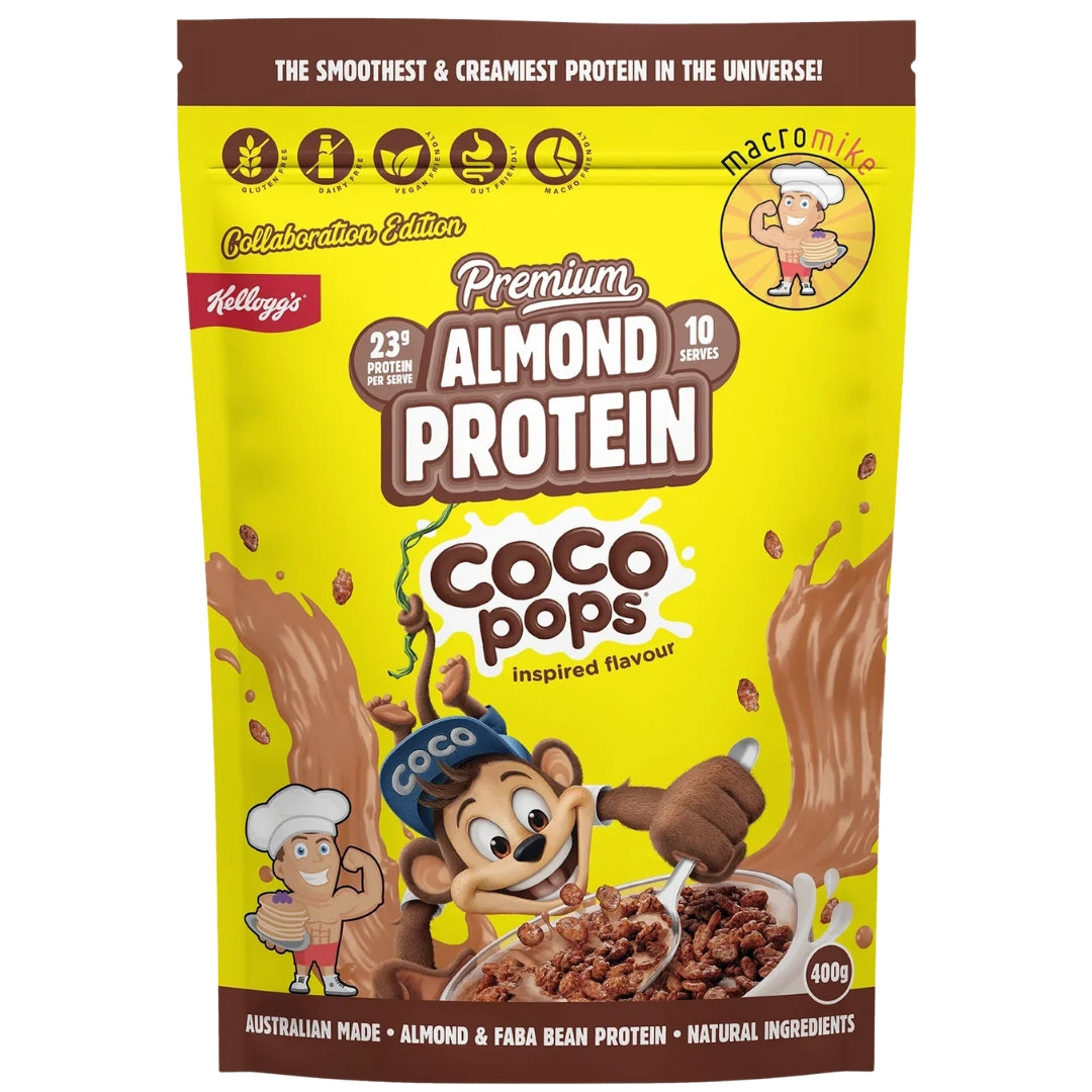 Macro Mike x Kellogg's Premium Almond Plant Protein – Sportsfuel ...