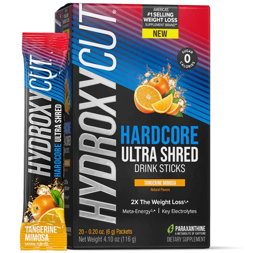 Hydroxycut Hardcore Ultra Shred Fat Burner Drink Sticks – Sportsfuel ...