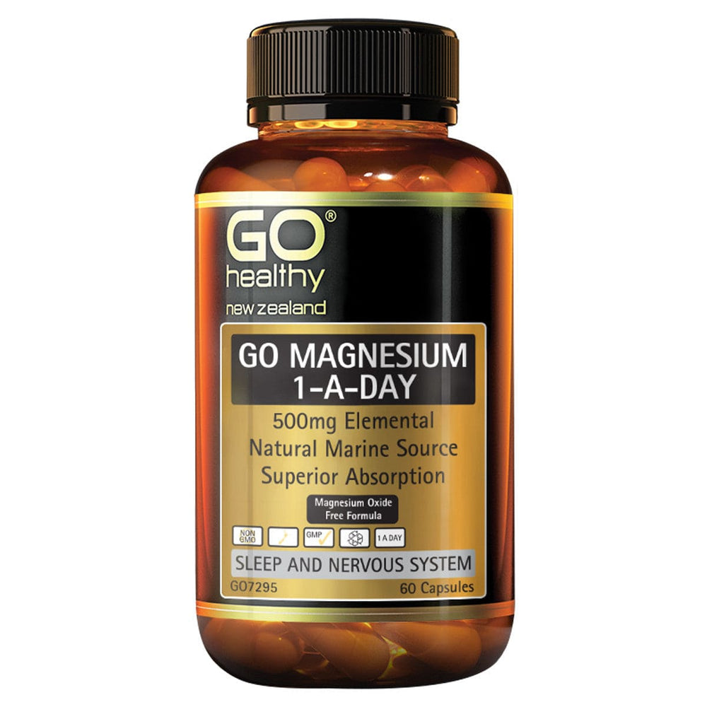 GO Healthy Magnesium 1-A-Day 500mg – Sportsfuel Supplements NZ