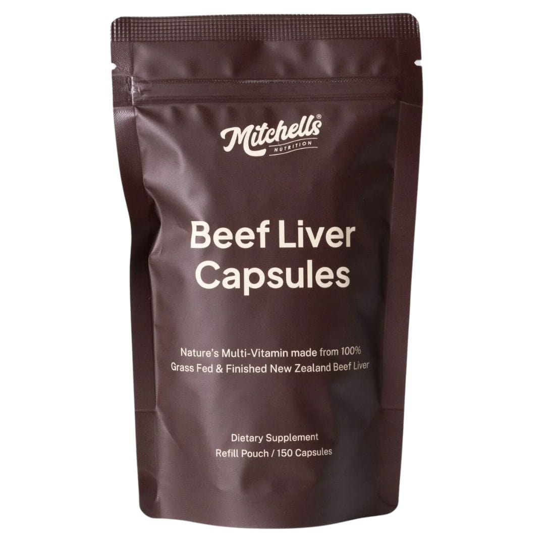 Mitchells Nutrition Beef Liver Capsules Refill Pouch – Sportsfuel ...