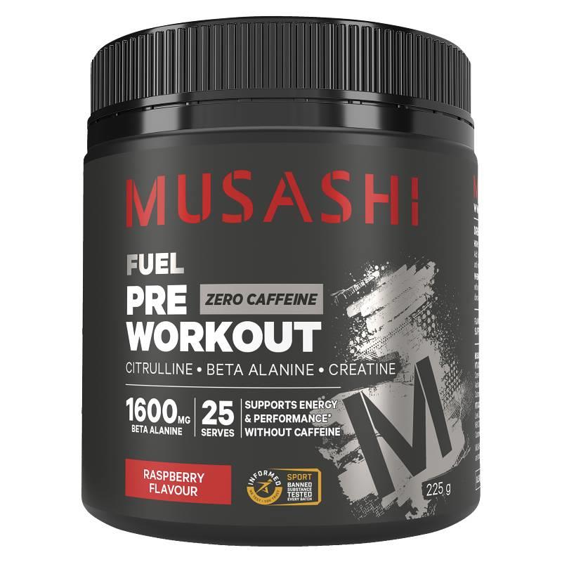 Musashi Pre Workout Zero Caffeine – Sportsfuel Supplements NZ