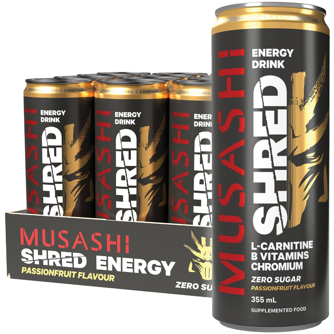 Musashi Shred Energy Drink RTD 355ml – Sportsfuel Supplements NZ