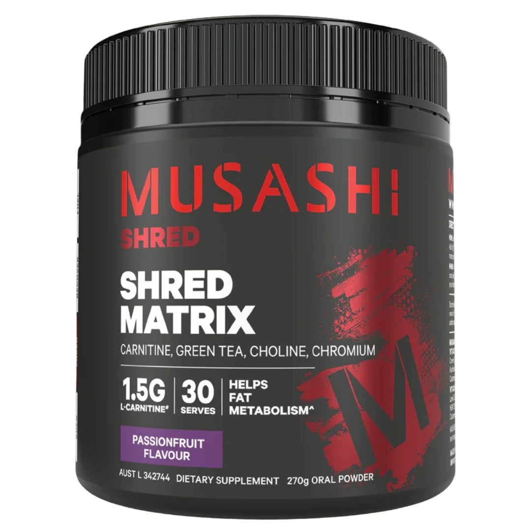 Musashi Shred Matrix 30 Serves – Sportsfuel Supplements NZ