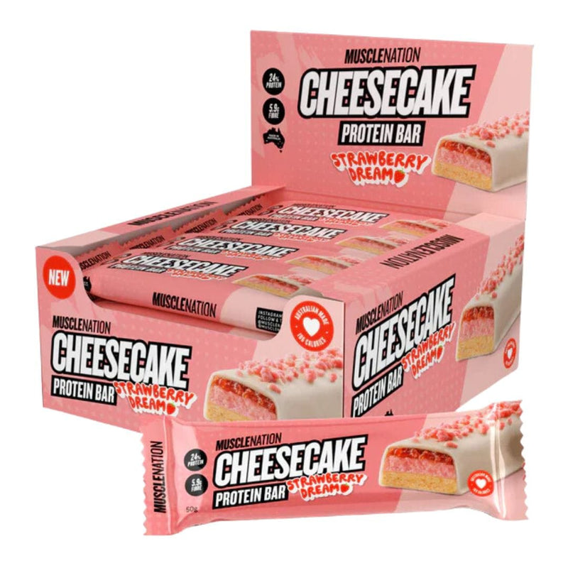 Muscle Nation Cheesecake Protein Bar – Sportsfuel Supplements NZ
