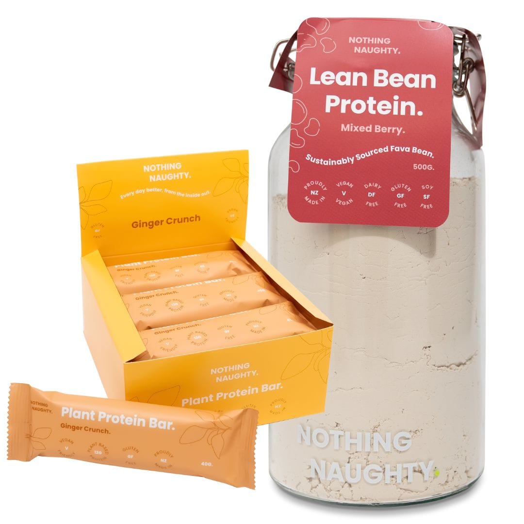 Nothing Naughty Lean Bean Protein + Plant Bars Stack – Sportsfuel ...