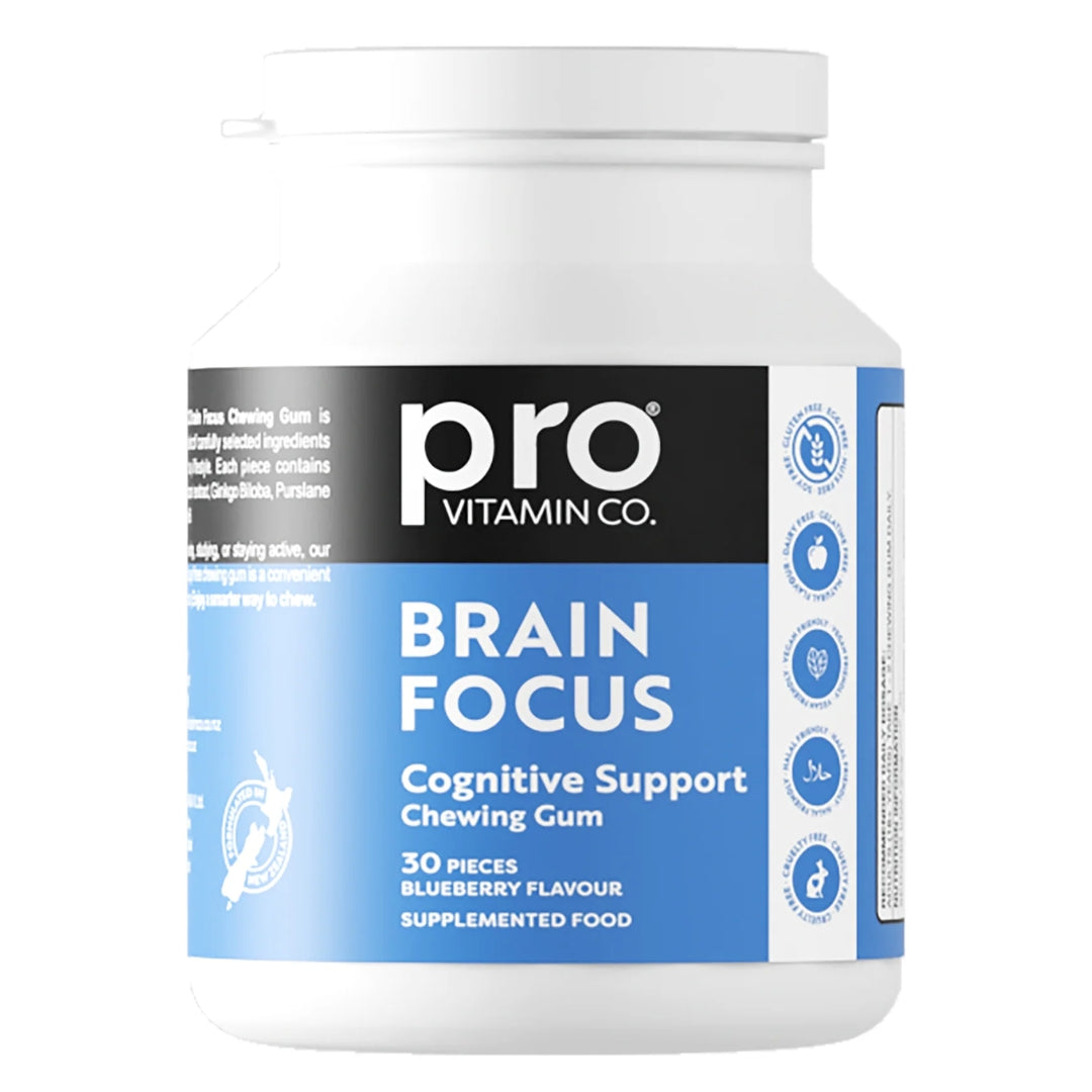 Pro Vitamin Co Brain Focus Chewing Gum – Sportsfuel Supplements NZ