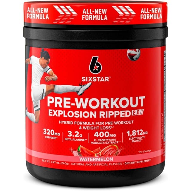 Sixstar Pre-Workout Explosion Ripped 2.0 – Sportsfuel Supplements NZ