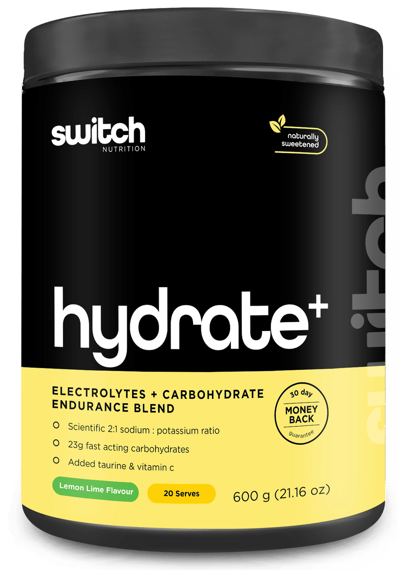 Switch Nutrition Hydrate+ Electrolytes + Carbs – Sportsfuel Supplements NZ
