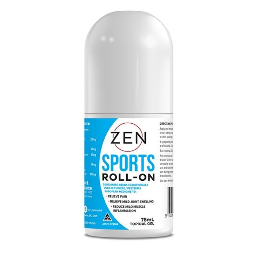 Zen Liniment Sports Roll-On 75ml – Sportsfuel Supplements NZ