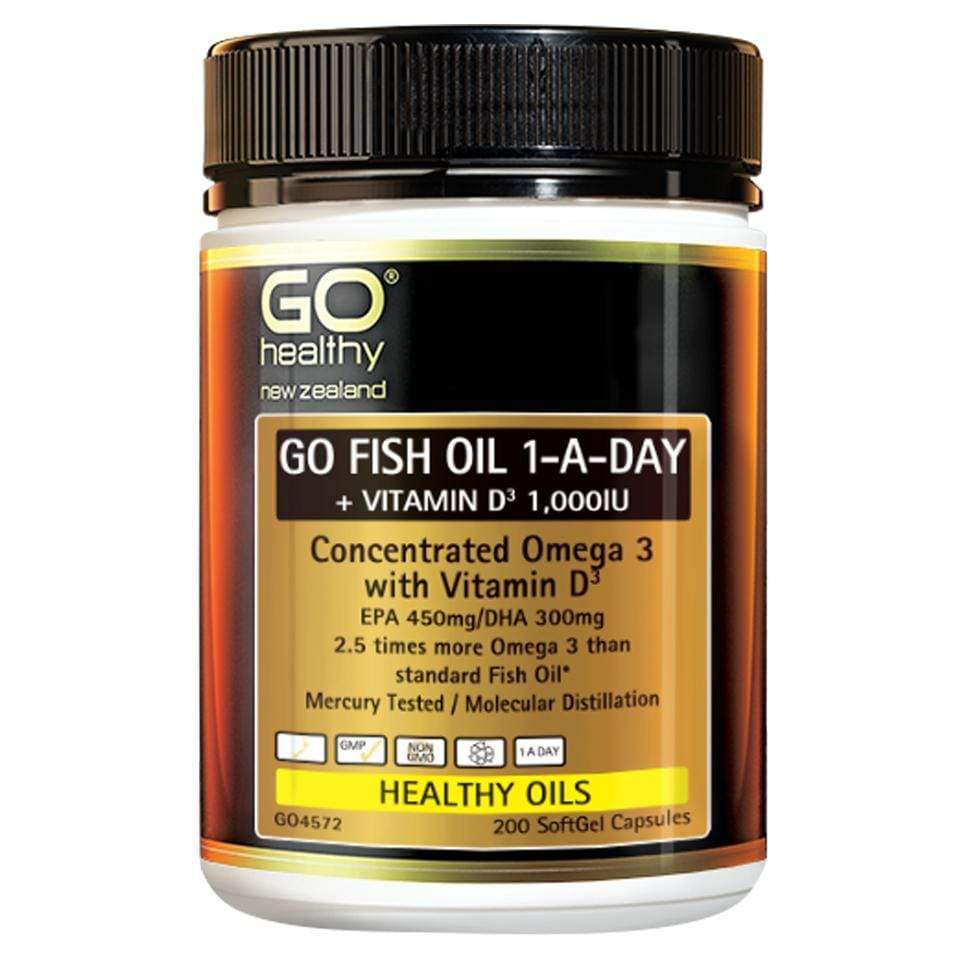 Go Healthy Fish Oil 1-A-Day + Vitamin D3 1,000IU – Sportsfuel ...