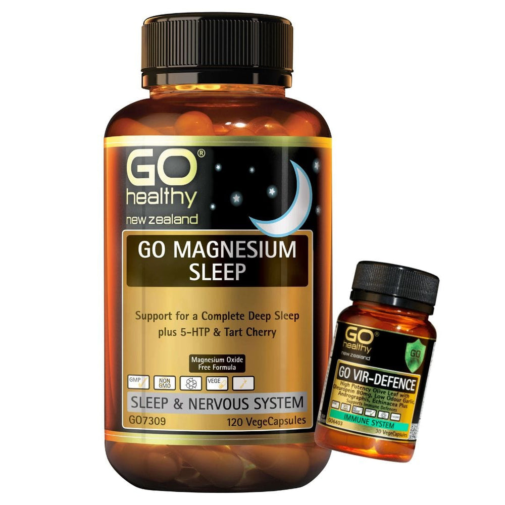 GO Healthy Magnesium Sleep 120 Vege Caps – Sportsfuel Supplements NZ
