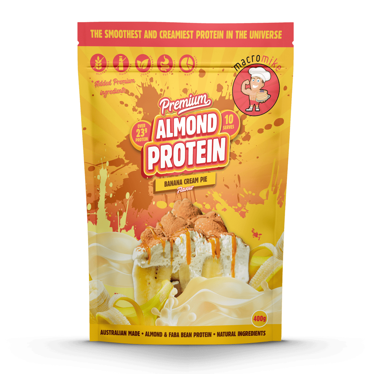 Macro Mike Premium Almond Plant Protein – Sportsfuel Supplements NZ