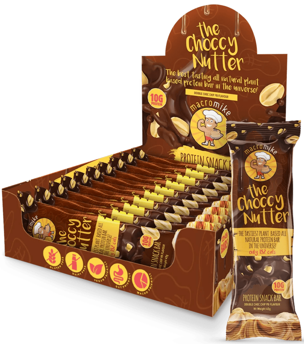 Macro Mike The Choccy Nutter Protein Bars - Box of 12 – Sportsfuel ...
