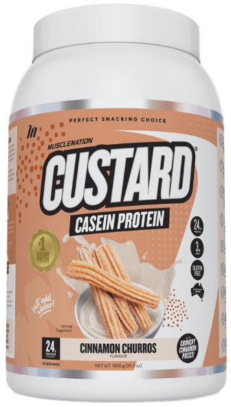 Muscle Nation Custard Casein Protein 1kg | Fast NZ Shipping ...