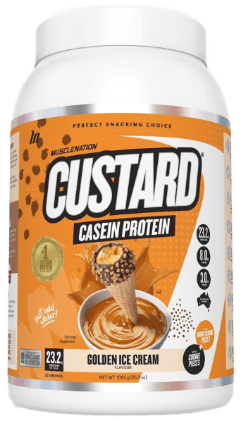 Muscle Nation Custard Casein Protein 1kg | Fast NZ Shipping ...